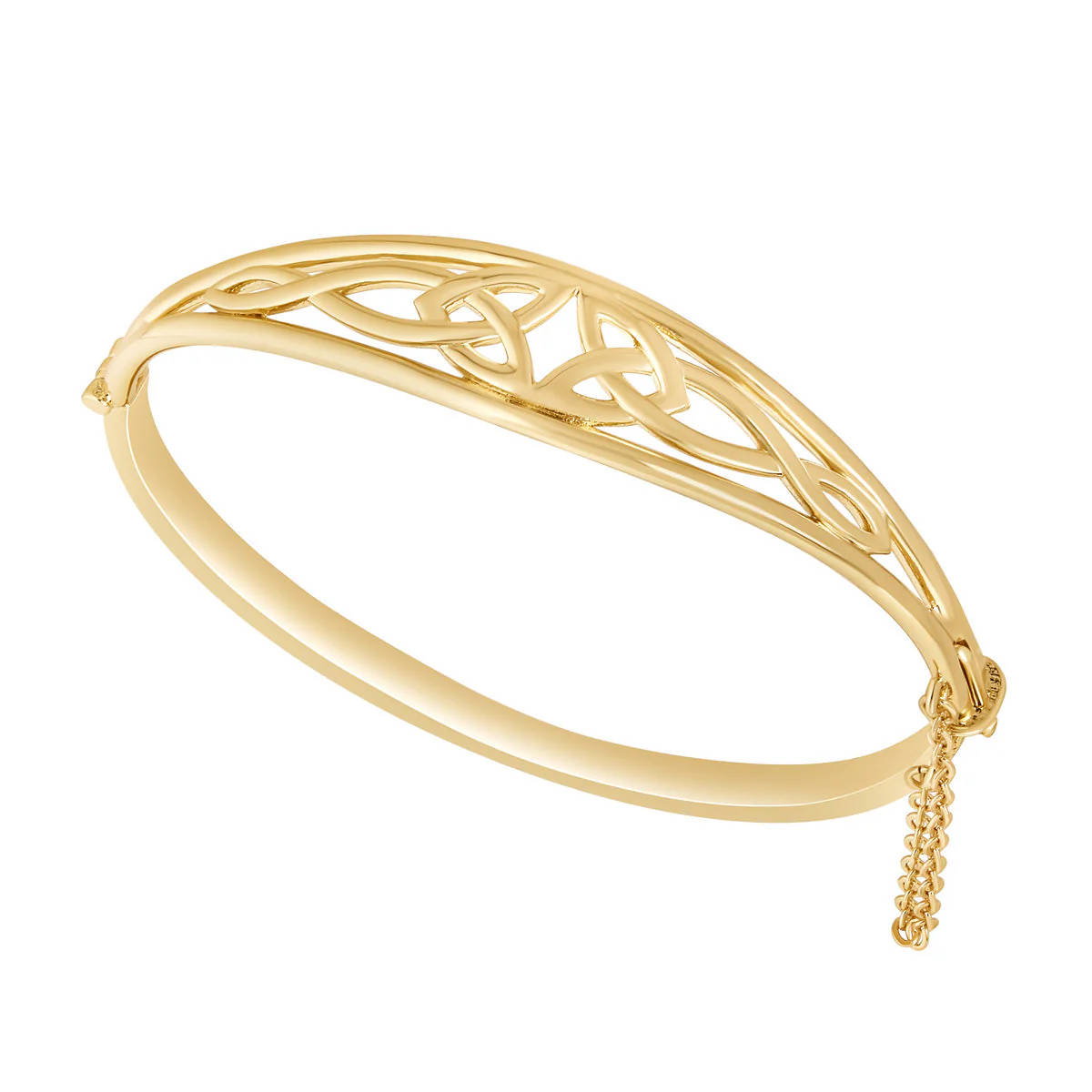 GOLD PLATED TRINITY KNOT BANGLE - McCall Jewellers Dungannon Tyrone ...